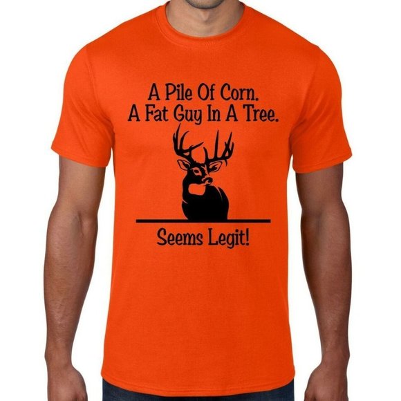 Jerzees | Shirts | Good Vibes Seems Legit Deer Hunting Tshirt New ...